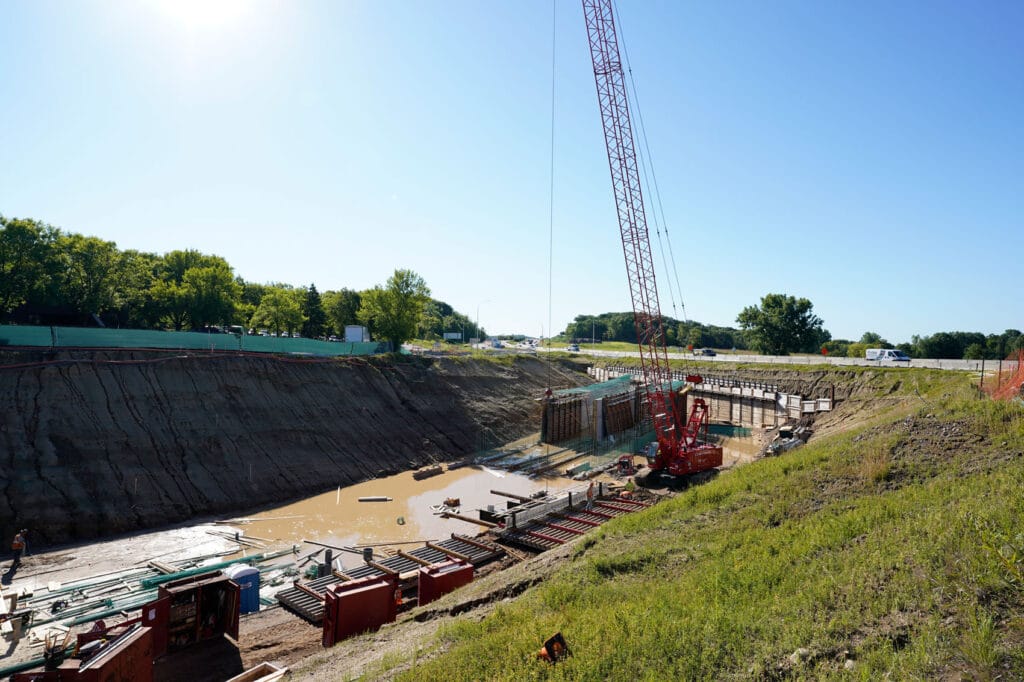 Southwest Light Rail Temporary Support of Excavation Design