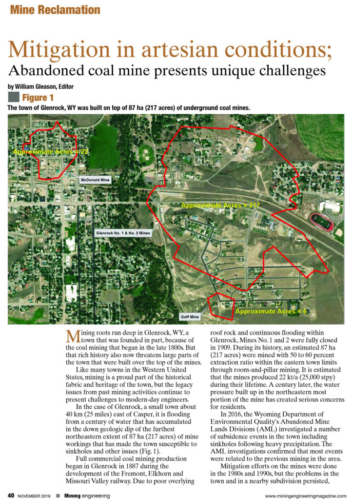 Mining Engineering Magazine: Subsidence Mitigation in Artesian ...